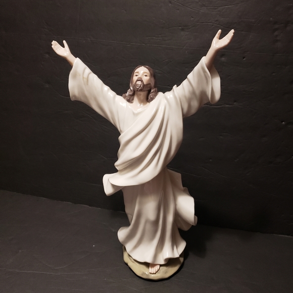 Accents | Porcelain Jesus Christ Raising Hands Sculpture | Poshmark